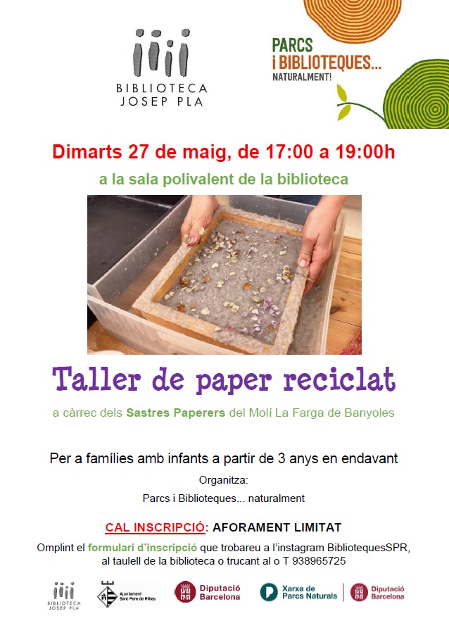 Taller de paper reciclat - Setmana natura 2025